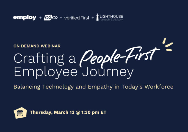 WEBINAR: Crafting a People-First Employee Journey: Balancing Technology ...